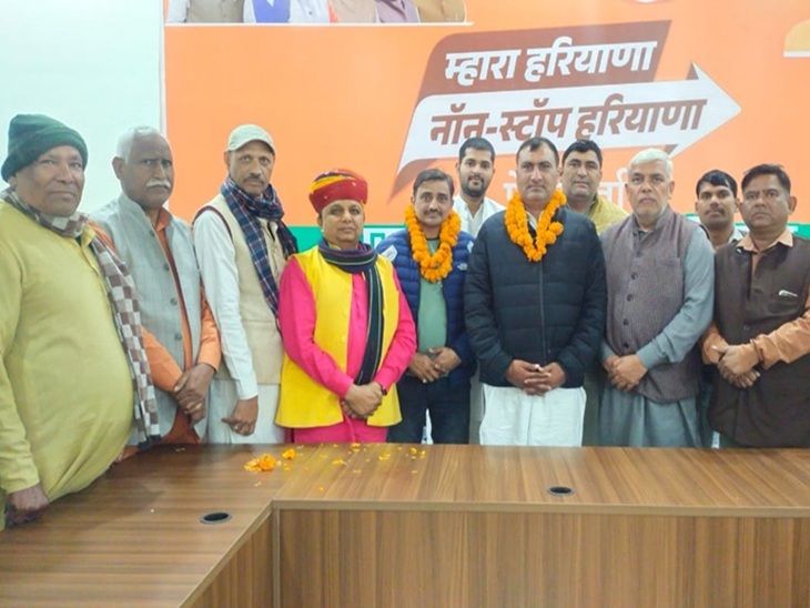 Rohtak BJP appointed Meham Mandals presidents Amit Jangra and Mokhra ...