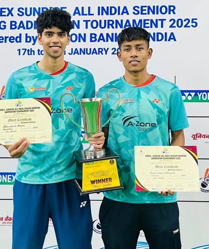 Mohammad Aman and Dinku Singh won gold medal in badminton | मोहम्मद ...