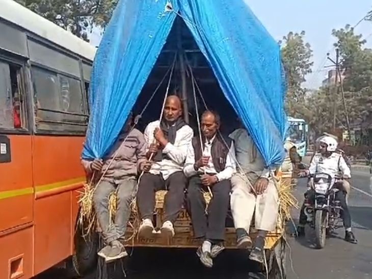7 kilometer long jam on Prayagraj-Ayodhya highway
