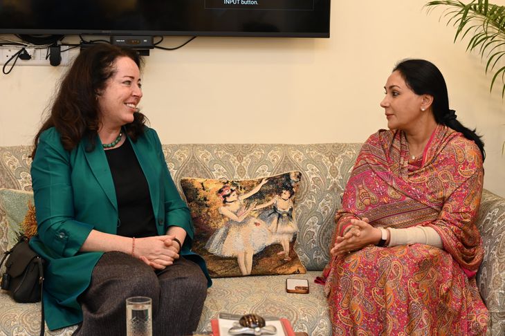 Swiss Ambassador Maya Tissafi met Deputy CM Diya Kumari | स्विस राजदूत ...