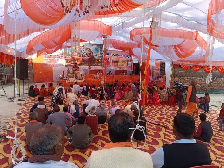 The story of Lord Narasimha was narrated in Bhavanipur village ...