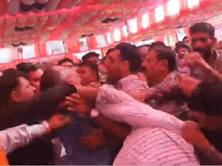 Rajasthan Chandisa Rao Samaj Meeting Fight Video | Jalore News | राव ...