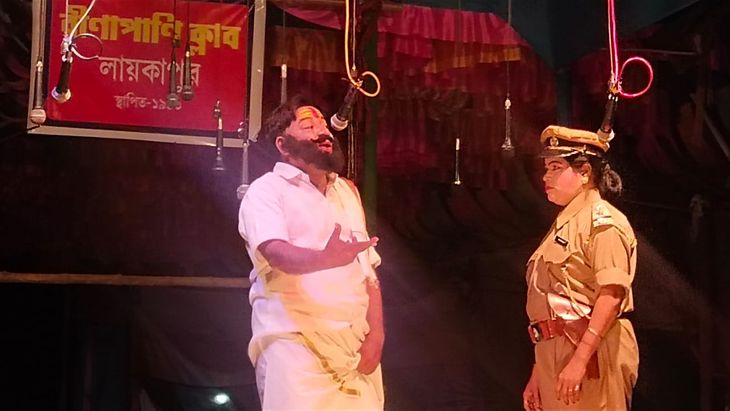 Bengali Jatra Pala organized on the occasion of Saraswati Puja ...