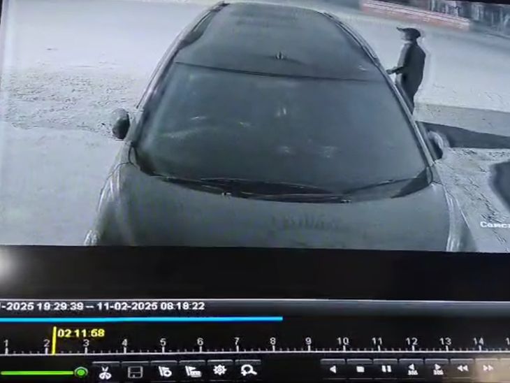 CCTV of theft from car