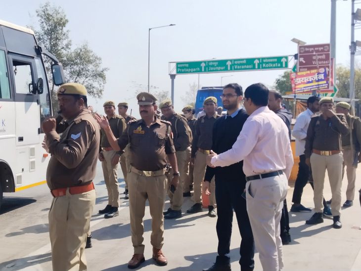 DM inspected the route diversion in Kaushambi