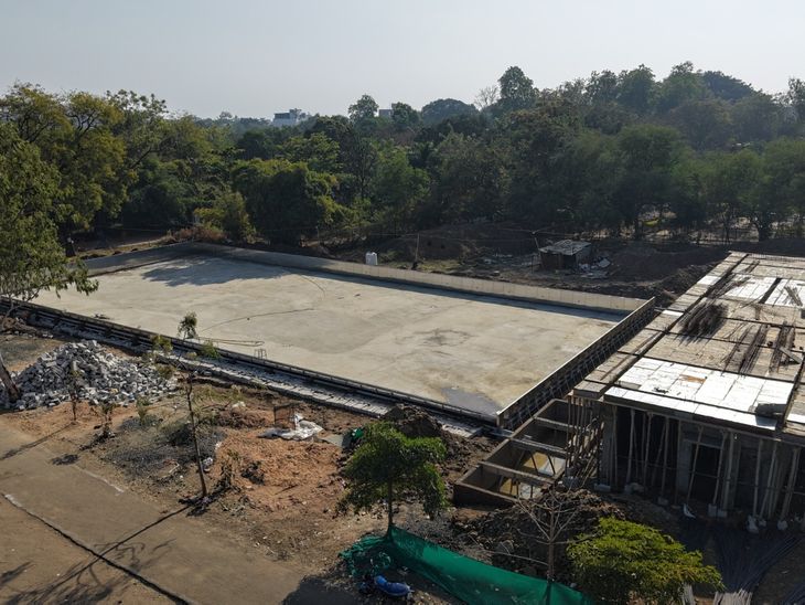 first national level swimming pool is being built in Dhar