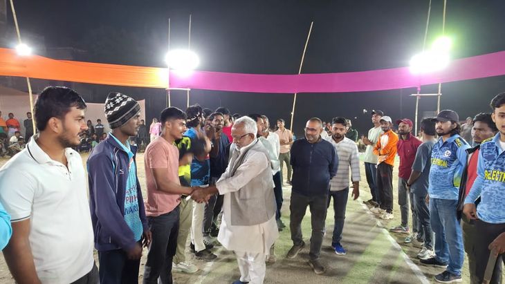 Jitendra Nath inaugurated the short pitch cricket tournament ...