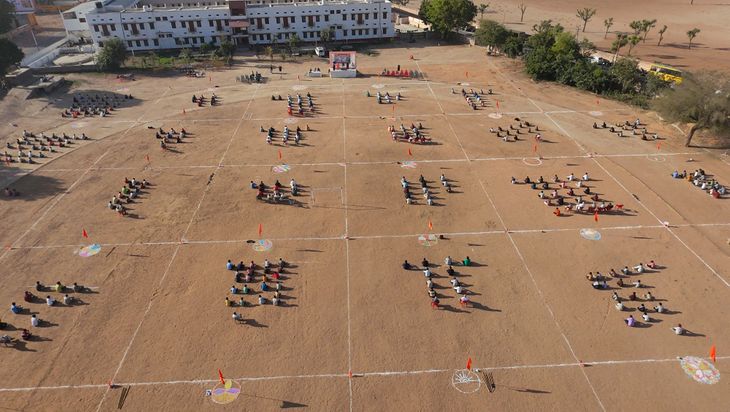 Rashtriya Swayamsevak Sangh's Rajasthan region pracharak Nimbaram gave ...