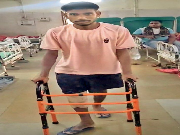 The patient's leg was saved from being amputated by performing a ...