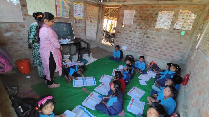 When the school building of Thawari village turned into a ruin, it ...