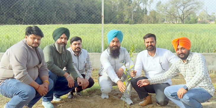 Plants were planted in 66 KV substation Pandori Mahanta | 66 केवी सब ...