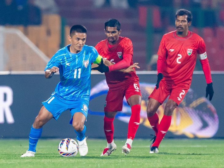Sunil Chhetri Comeback Goal; India Vs Maldives | Football News ...