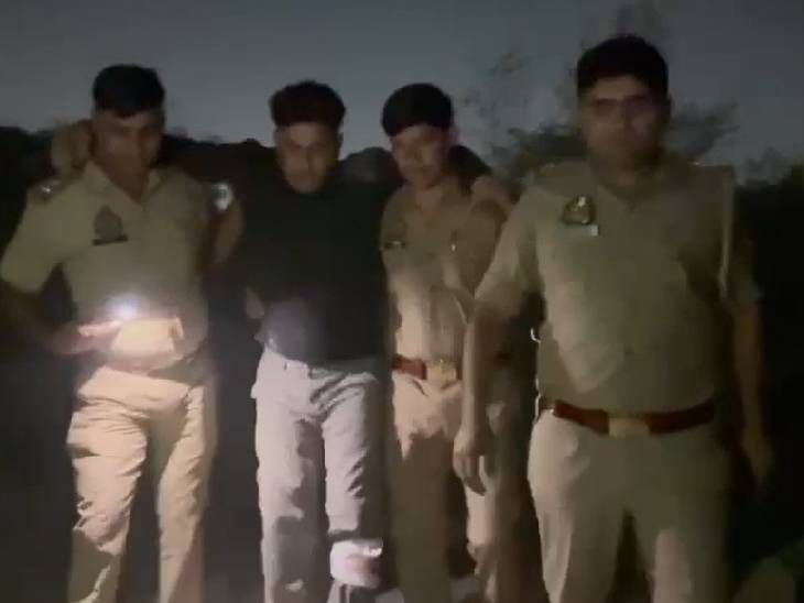 Noida police encounter with 3 criminals A miscreant was shot, two arrested after combing, they ...