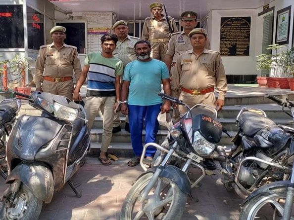 Car thief arrested in Mathura Two accused were caught during checking ...