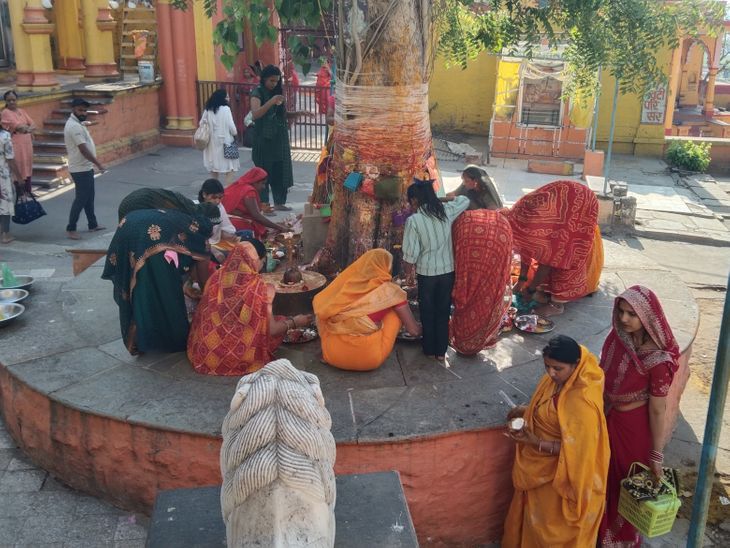 Worship of Peepal tree in Maheshwar | महेश्वर में की पीपल वृक्ष की पूजा ...