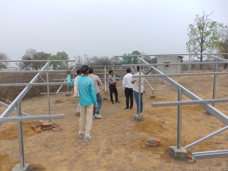 A 30 kW solar power plant is being built in Babhani | बभनी में बन रहा ...