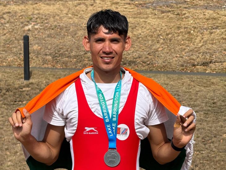 Indian Army soldier history Ajay Tyagi won two gold one silver rowing ...