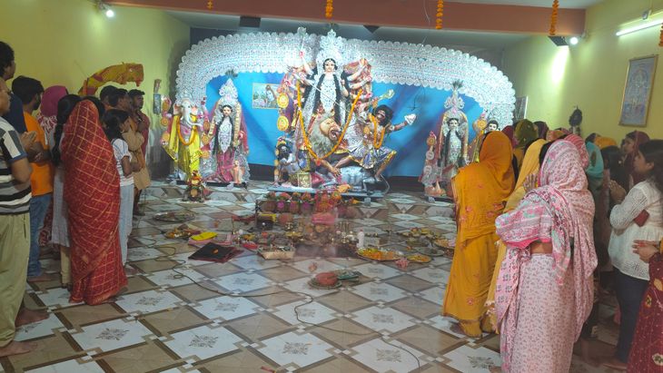 On Mahasaptami, the doors of the temple were opened and Maa Kalaratri ...