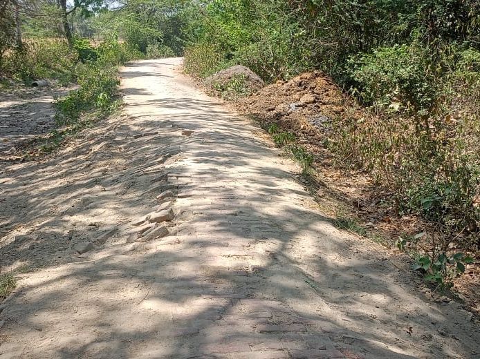 The condition of the road in Kukha Rampur is bad | कुकहा रामपुर में ...