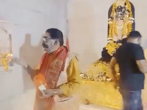 Tkram Juli on BJP Leader Gyandev Ahuja Ramnavami Temple Gangajal CM ...
