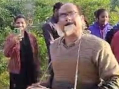 Video of Professor's celebration at Satna College