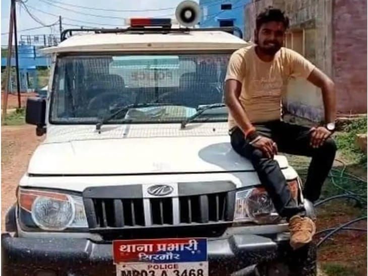 Photo taken while sitting in the car of police station in-charge in ...