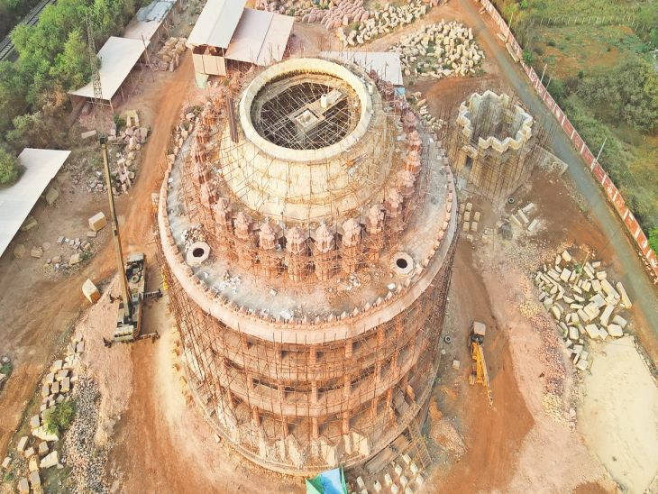 80% work of the country's tallest Samavasarana temple is complete ...