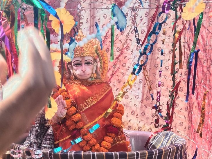Inauguration of new Hanuman temple in Tanda Sufi