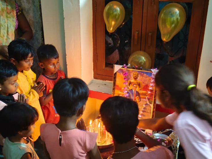 Children are excited about Baba Saheb's birth anniversary in Bahadurpur ...