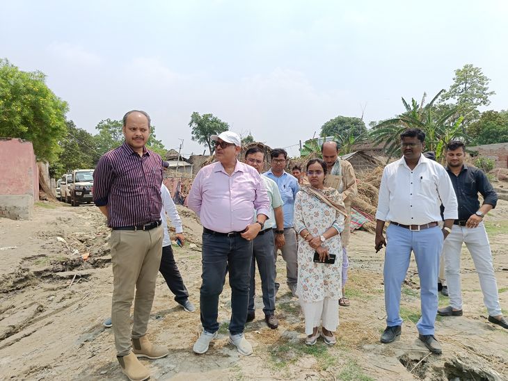 Inspection of land acquired for dams | बांधों के लिए अधिग्रहित भूमि का ...