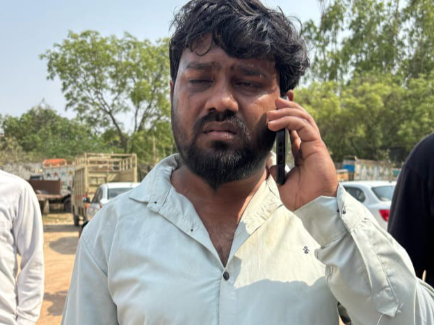 Car driver beaten up in Lucknow | लखनऊ में कार चालक को पीटा: पिकअप चालक ...