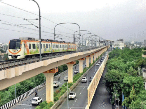 Metro will run on the Kisan Path elevated road from Polytechnic | लखनऊ ...