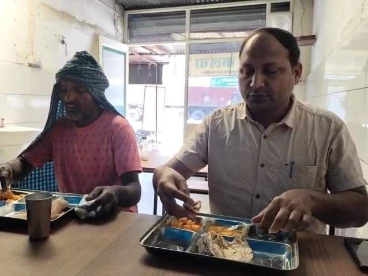 The secretary tasted the food from the Kisan Kaleva Yojana kitchen ...