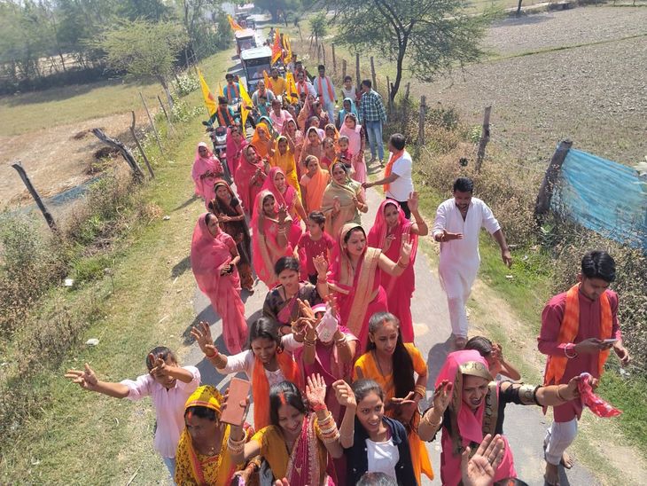 A grand Nishan Yatra was taken out during the Khatu Shyam Festival ...