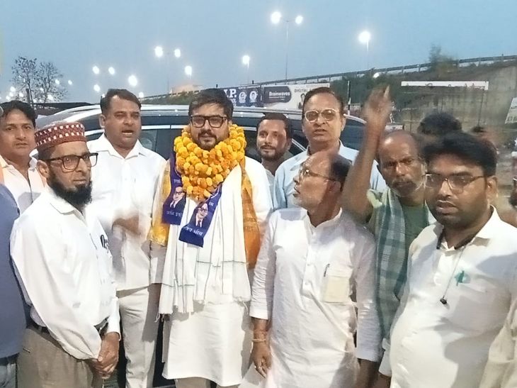 Congress MP Tanuj Punia reached Hapur | हापुड़ पहुंचे कांग्रेस सांसद ...