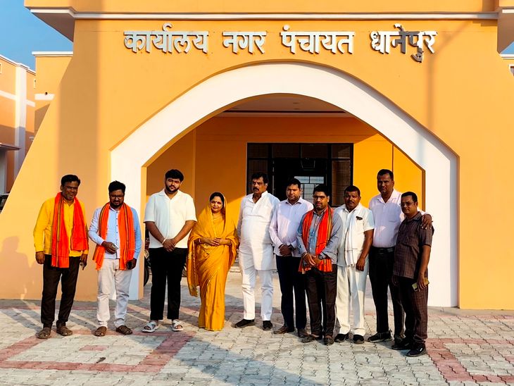 Construction of new Nagar Panchayat office is 80% complete