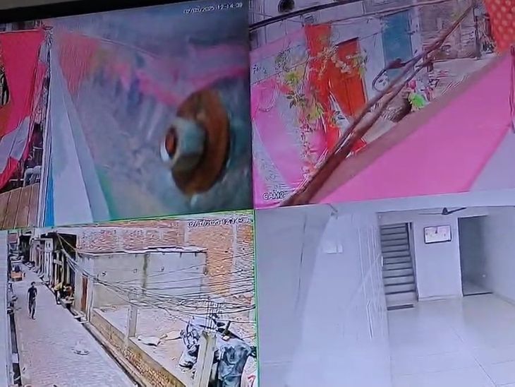 CCTV footage of a broad daylight robbery in Meerut surfaces