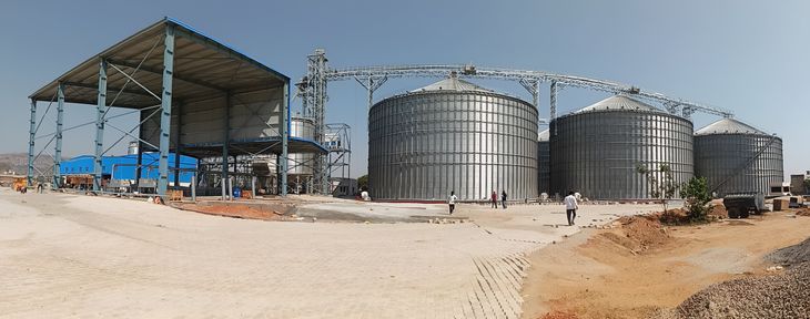 The state's first silo started, 75 thousand metric tonnes of wheat will ...