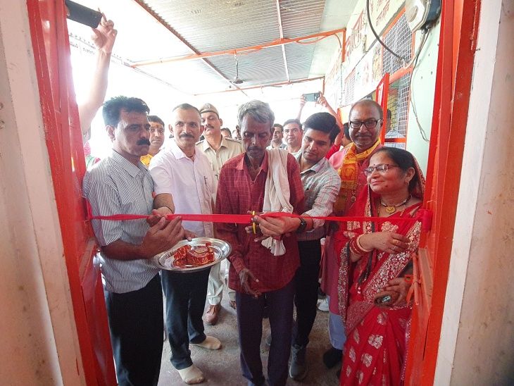 Inauguration of water cooler and tin shed at Maa Annapurna Bhojanshala ...