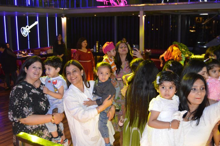 Children and mothers performed a group dance on the song Oh Maa Pyari ...