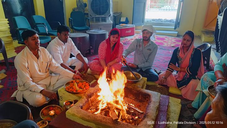 The devotees prayed for the safety of the country by performing the ...