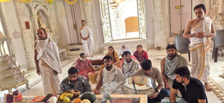 Abhishek and Snatra Puja completed on the birth anniversary of ...