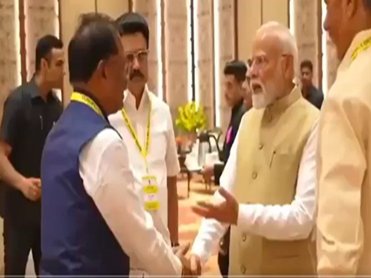 Chhattisgarh Chief Minister Vishnu Dev Sahab Prime Minister Narendra ...