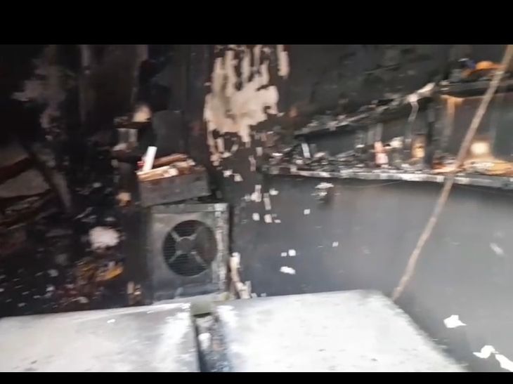 Fire in general store due to short circuit