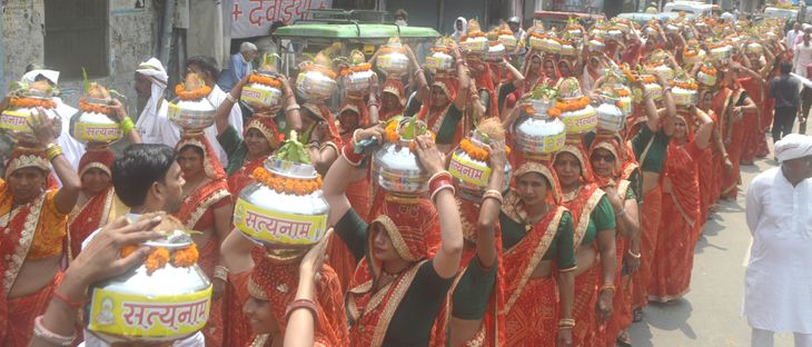 A procession was taken out on the birth anniversary of Sant Kabir Das ...