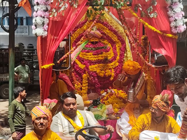 Pran-pratishtha of Khatu Shyam started in the new temple of Sabalgarh ...