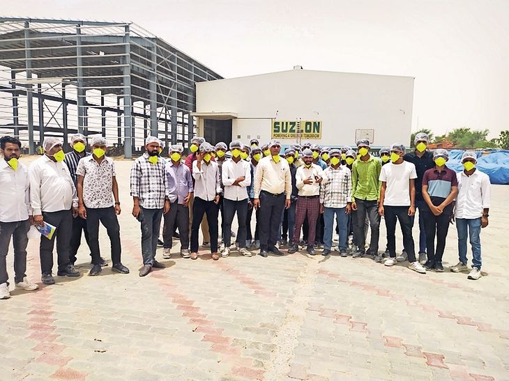 Trainees visited Suzlon's blade plant unit
