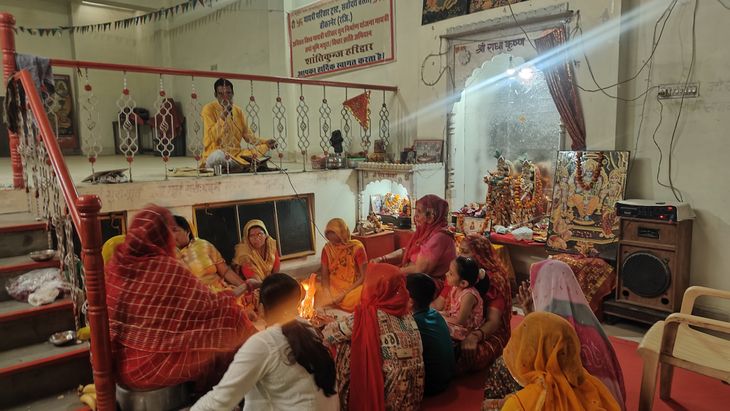 Sacrifices were given in Gayatri Maha Yagna with chanting of mantras