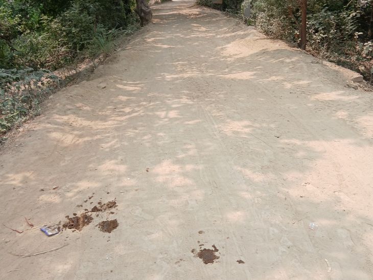 The connecting road of Sathari-Khara village is dilapidated