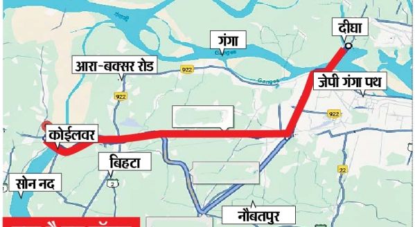 Digha-Koilwar Ganga Path will be built through 'Hum Model', 60% of the ...